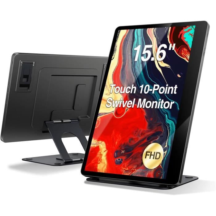 Kx 15,6" Écran Tactile, Moniteur Touchscreen Fhd 1080P Ips Usb-C Avec ...