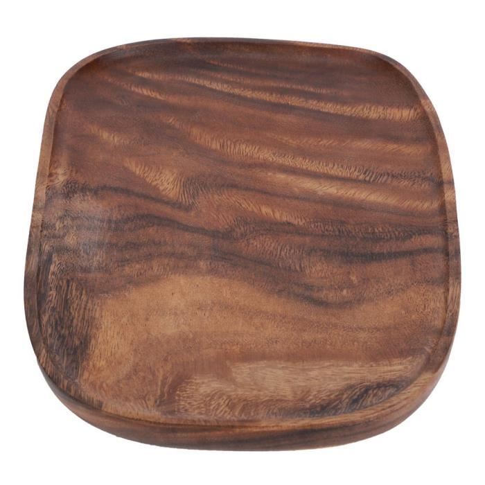 VINGVO Plateau de nourriture Plateau de rangement en bois irrégulier ...