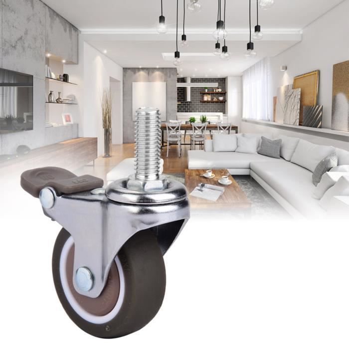 YOSOO roue de chariot Roue de roulette universelle en caoutchouc TPE ...