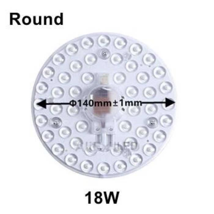 Round 18w 220v Cold White Updated Panneau Circulaire LED SMD2835 de ...