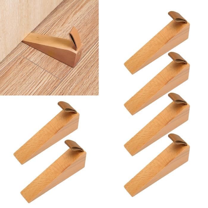 Cale de butée de porte Butée de Porte en Bois, 6 Cales D'arrêt de Porte ...