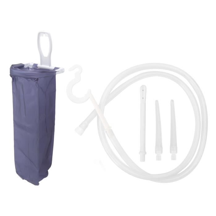 HURRISE sac de douche de lavement en silicone 2L Portable Enema Bag Kit ...
