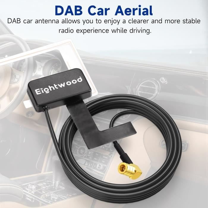 Antenne Dab Antenne Voiture Adaptateur SMB Dab Autoradio Numérique ...