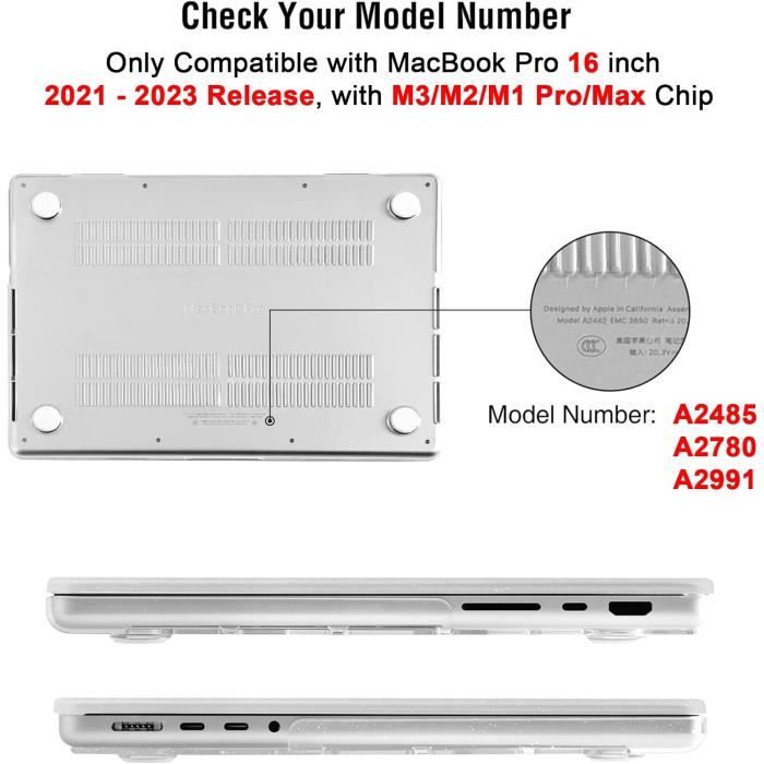 Coque Compatible Pour 2021-2023 Macbook Pro 16 Pouces M1 A2485 - M2 ...