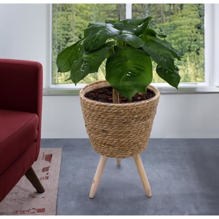 Support De Fleurs En Paille Avec Film Intérieur - 40 X 26 Cm - Support ...