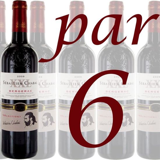 Carton de 6 XXL Chabal rouge 2009 - La cave Cdiscount