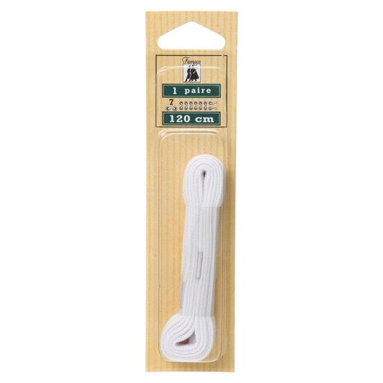 FAMACO Lacets Plat 120 cm Blanc Blanc - Cdiscount Chaussures