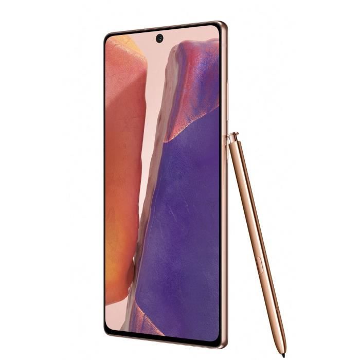 SAMSUNG Galaxy Note20 4G 256 Go Bronze - Cdiscount Téléphonie