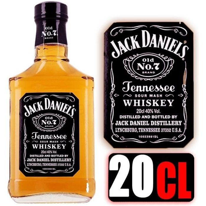 Jack Daniel's N°7 20cl - Achat / Vente Jack Daniel's 20cl - Cdiscount