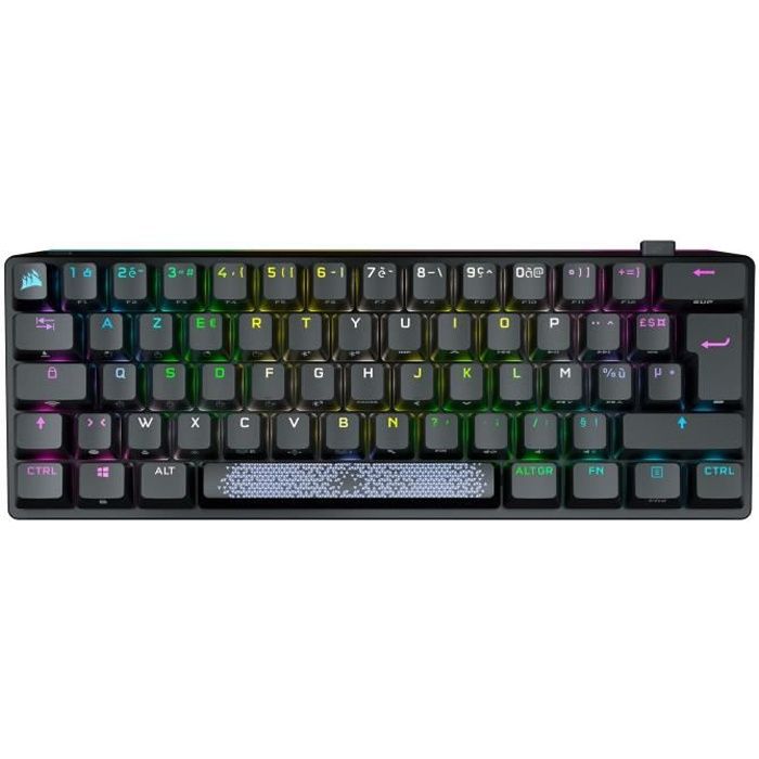 Clavier mécanique Gaming - AZERTY - CORSAIR - K70 Pro Mini Wireless ...