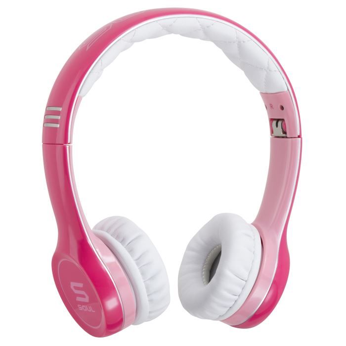 SOUL SL100PW Casque Audio Rose et Blanc - Achat / Vente casque ...
