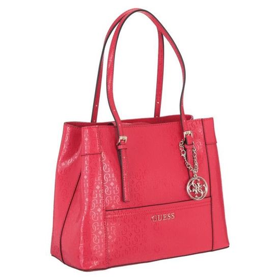 GUESS Sac à Main DELANAY Rouge Femme Rouge - Cdiscount Bagagerie ...