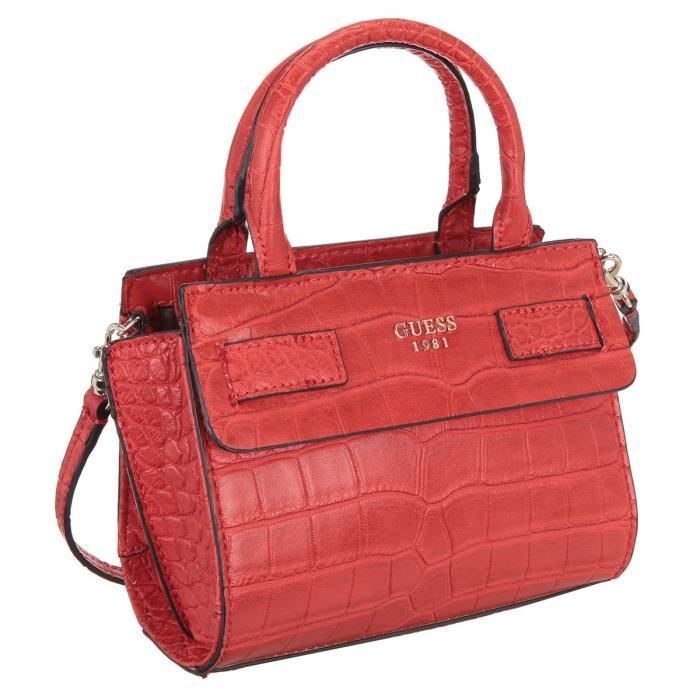 GUESS Sac à Main CATE Rouge Femme Rouge - Cdiscount Bagagerie ...
