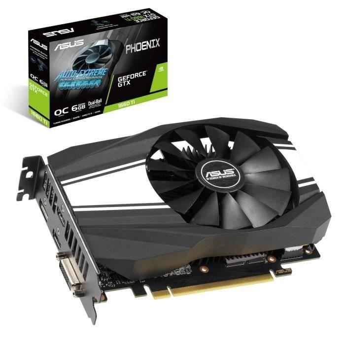 ASUS Carte graphique GeForce GTX 1660 Ti O6G (PH-GTX1660TI-O6G ...