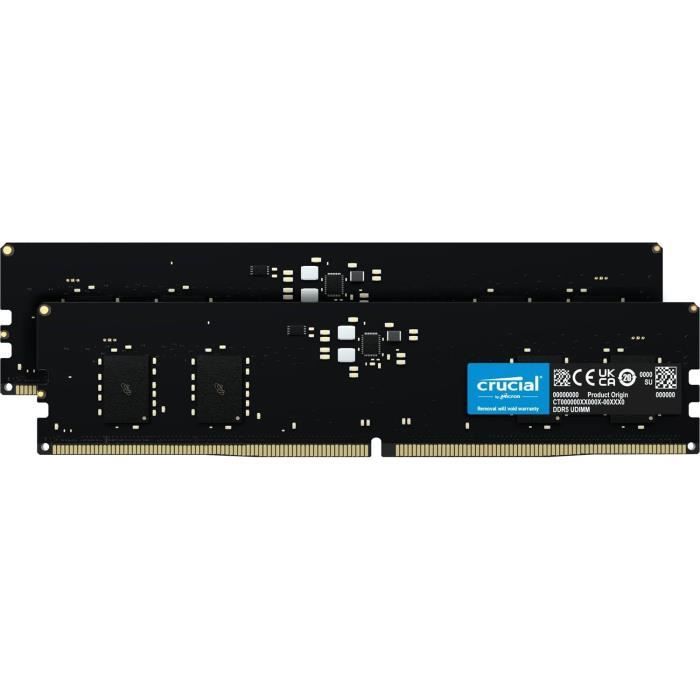 Mémoire RAM - CRUCIAL - Kit DDR5-4800 UDIMM - 16 Go : 2x8 Go ...