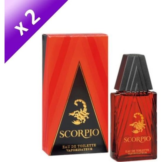 SCORPIO Rouge Eau de Toilette Vapo. 75ml (x2) - Cdiscount Au quotidien