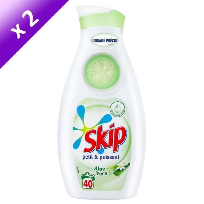 SKIP Lessive Liquide PP Sensitive 80 Lav. 2x1l40 - Cdiscount Au quotidien