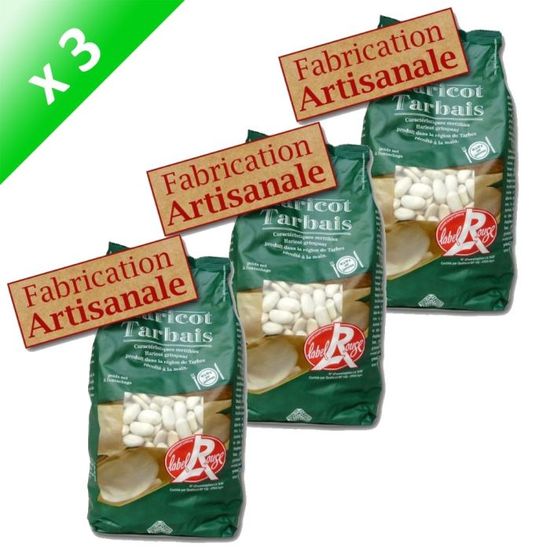 Haricots Tarbais Secs LABEL ROUGE 500g (x3) - Cdiscount Au quotidien