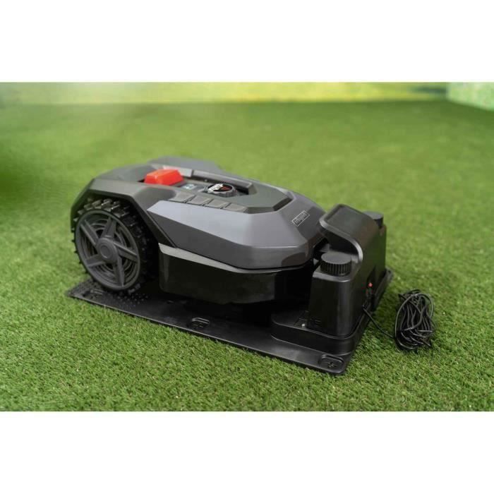 Robot tondeuse connecté 400m2 Scheppach RoboCut L500 avec station de ...