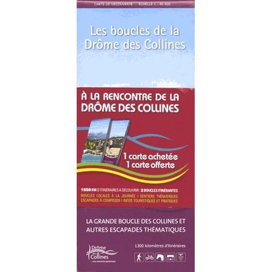 2 CARTES BOUCLES DES COLLINES ; MONTS DU MATIN - Cdiscount