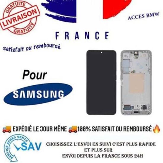 Original Ecran LCD Complet Crème Avec Châssis Pour Samsung Galaxy S24+ (S926B) Relife ...