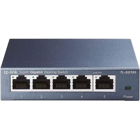 SG105 Switch Ethernet Gigabit 5 ports RJ45 metallique 10-100-1000 Mbps ...