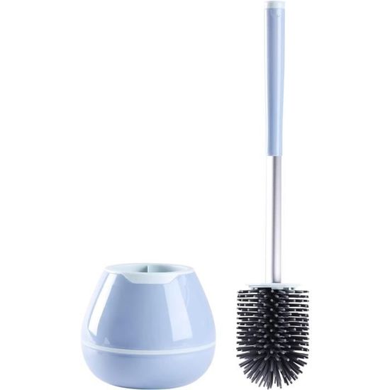Brosse Wc, Balai De Toilette, Poils En Silicone Avec Support Pincette Long Poignée - Violet[H16 ...