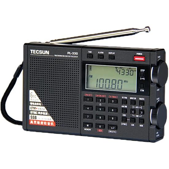 TECSUN PL-330 Radio numérique portable FM MW SW LW SSB avec haut ...