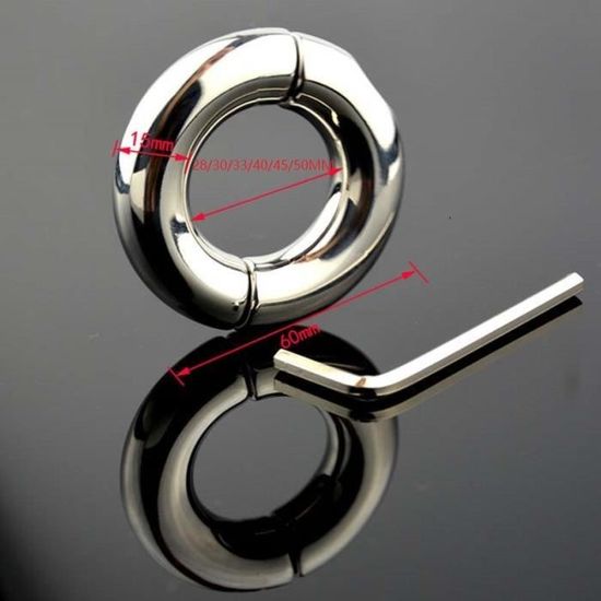 (28mm ring)Cage de Chasteté en Métal pour Homme, Anneau à Vis pour Pénis, Accessoire de Bondage ...