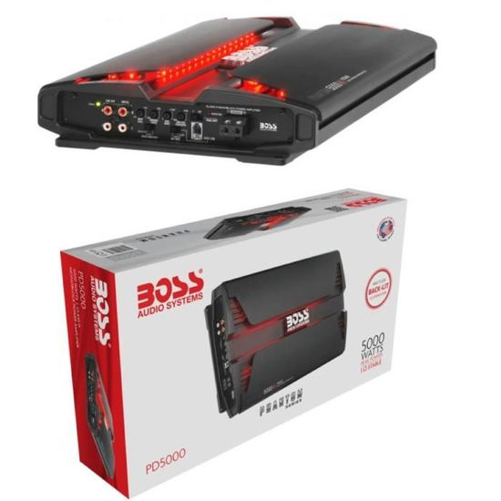 1 BOSS AUDIO SYSTEMS PD5000 amplificateur classe d mono 1 canal de 3750 ...