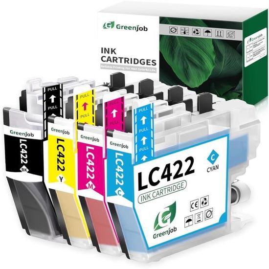 Lc422 Cartouche D'Encre Compatible Pour Cartouche Brother Lc422 Lc422Xl ...