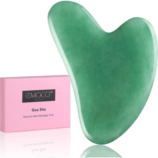Gua Sha Visage Jade Massage Pierre de Guasha Facial Outil Naturelle ...