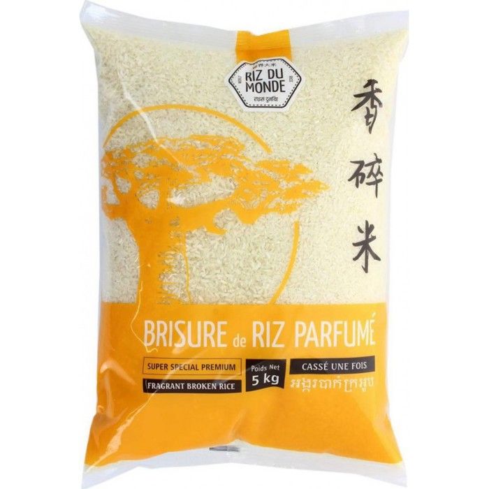 Riz du Monde Brisure de Riz Parfumé Cassé Une Fois 5Kg (lot de 4 ...