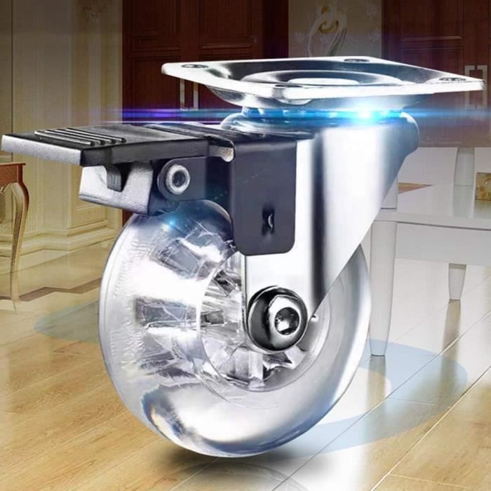 Roulettes Pivotantes Transparentes Roulettes Pivotantes Pour Meubles ...