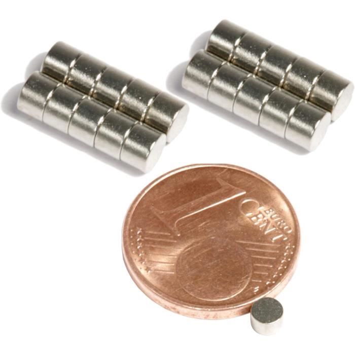 Mini aimant néodyme pour tableau magnétique, réfrigérateur, disques ...
