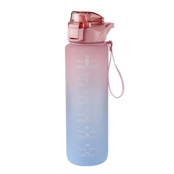 Gourde Paille 1l, Bouteille d 'eau Sans BPA, Motivation Gourde Sport ...