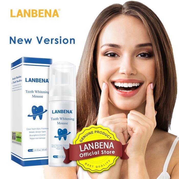 LANBENA Teeth Whitening Mousse Toothpaste Fresh Shining Bad Breath ...
