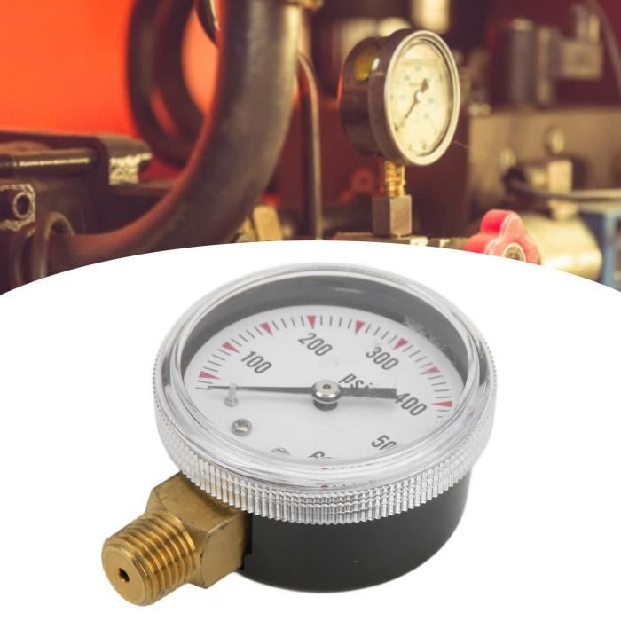 Manomètre - CIKONIELF - Y50 - 0-600 psi - Connecteur NPT 1/4 - Cadran ...