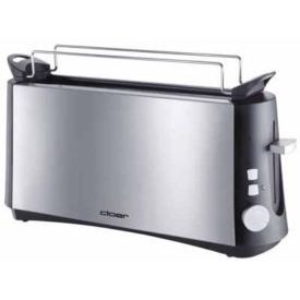 Grille-pain 2 tranches CLOER 3810 - Noir/inox mat - Consommation 880W ...