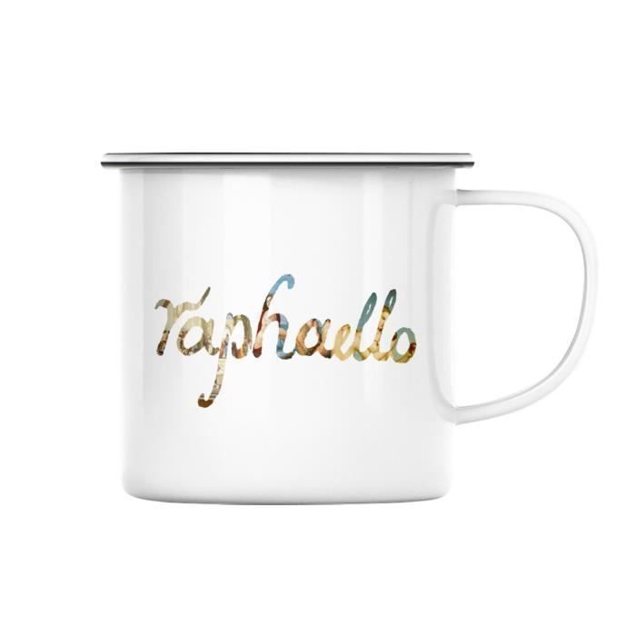 Mug en Métal Emaillé Raphael Signature Peintre Artiste Renaissance ...