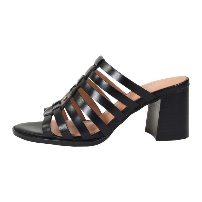 Sandales Emilie Karston Lilia Noir Femme Noir - Cdiscount Chaussures