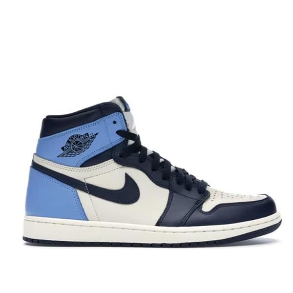 Basket Air-JordanX 1 Retro High OG Obsidian UNC 55508-140 Pour Hommes ...