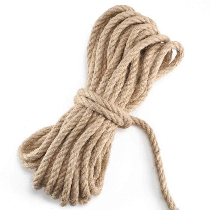 Corde de chanvre 10m, corde de chanvre de jute 10m, corde de chanvre ...