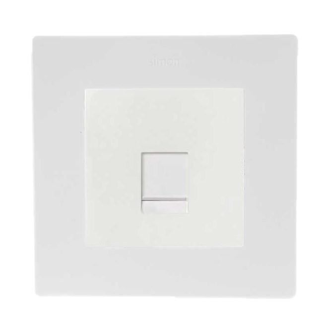 Prise RJ45 Cat 6 UTP à griffes connexion à vis blanc + plaque 1 poste ...