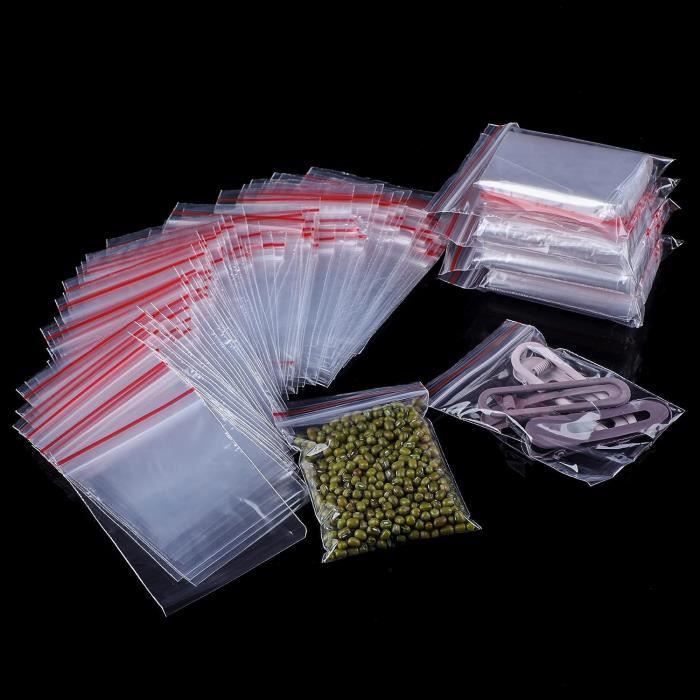 200 Pièces Petit Pochette Plastiques Transparentes 10 x 7 cm Plastique ...