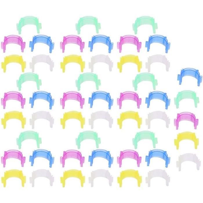 50 pièces Clips de porte-canette pour fil, support bobine de fil ...