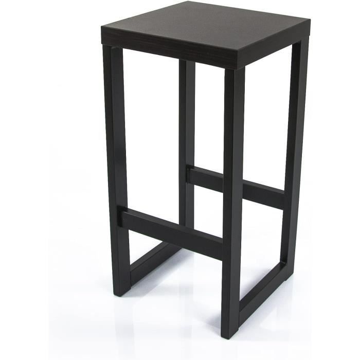 Tabouret De Bar En Métal, Tabouret De Bar Industriel En Métal Avec ...