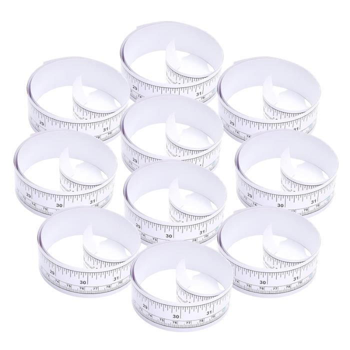 10 PCS Règles adhésives 36 pouces Ruban à mesurer auto-adhésif Échelles ...