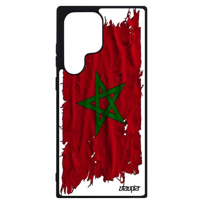 Coque drapeau maroc marocain pour Samsung S23 Ultra silicone foot ...