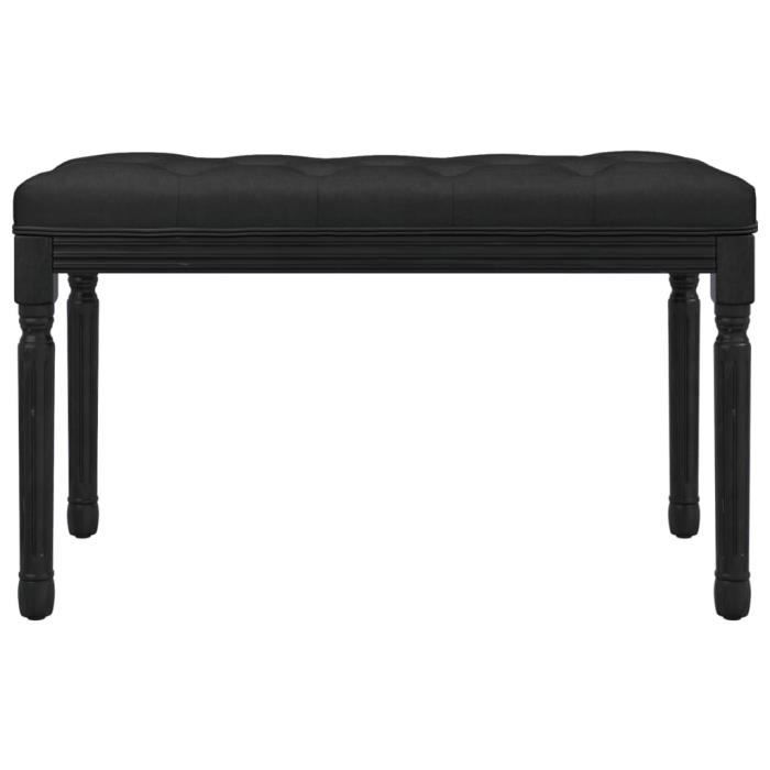 NEUF Banc Noir 80x40x49 cm Velours Chengqi01 - Cdiscount Maison